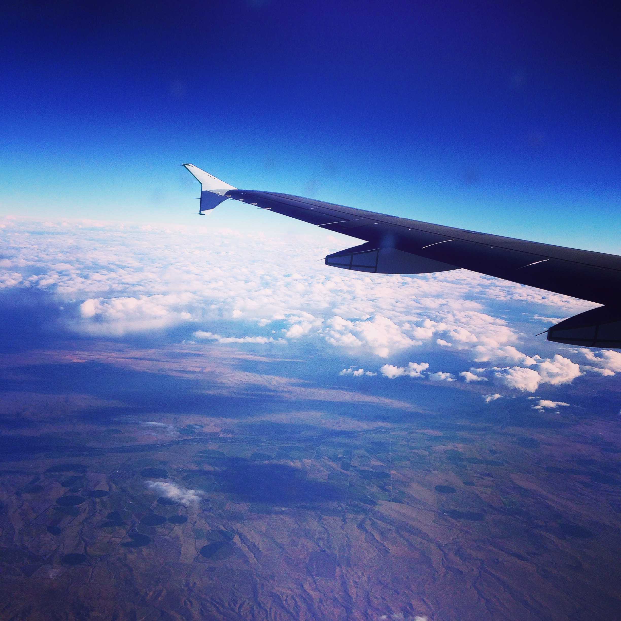 best plane window seat view between Toronto and Los Angeles
