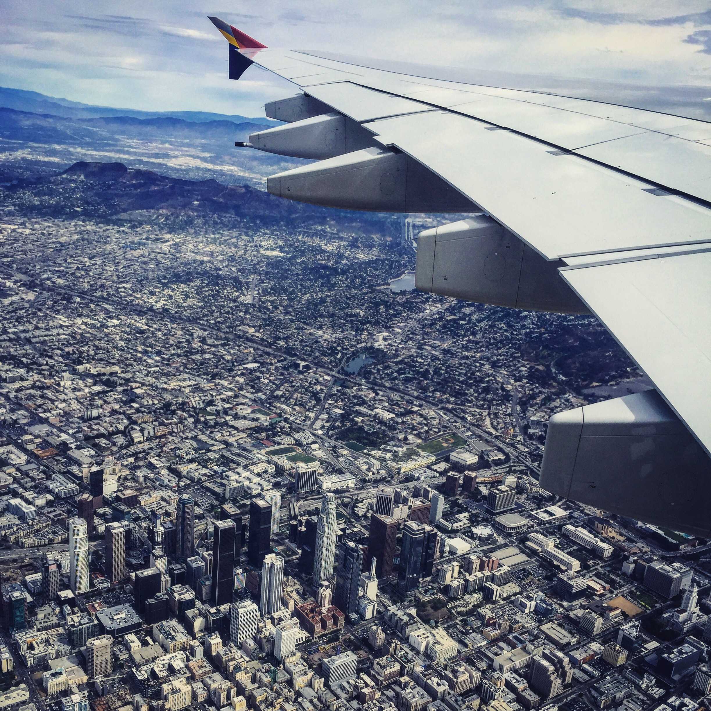 best plane window seat view between Bangkok and Los Angeles