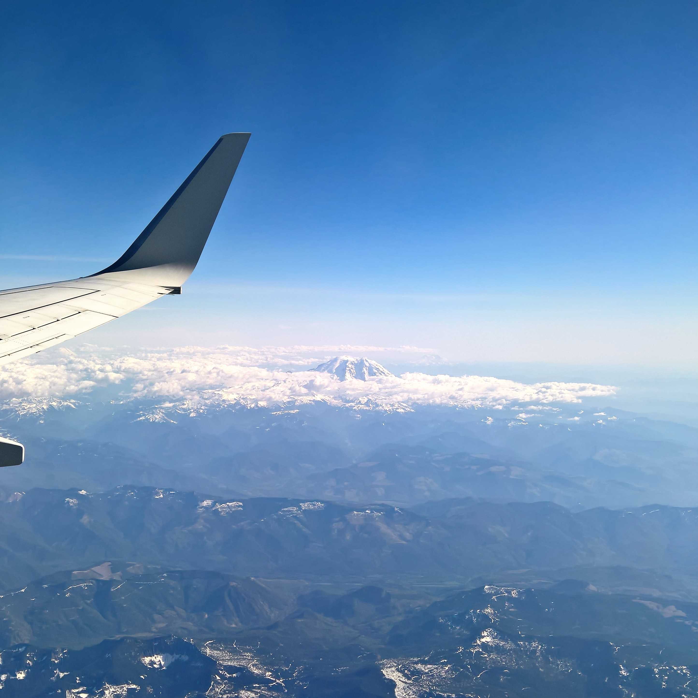 best plane window seat view between Seattle and Chicago