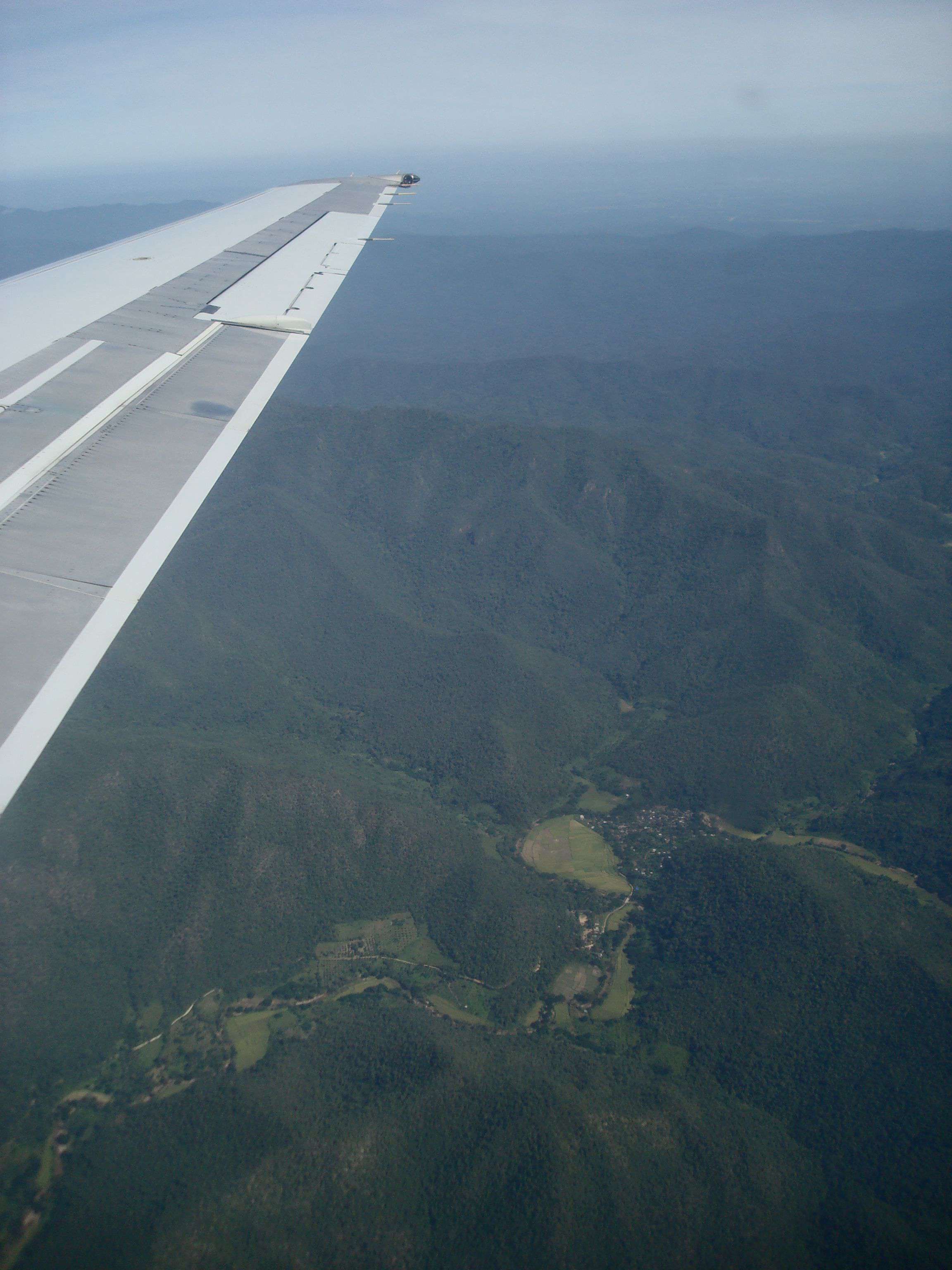 best plane window seat view between Bangkok and Chiang Mai
